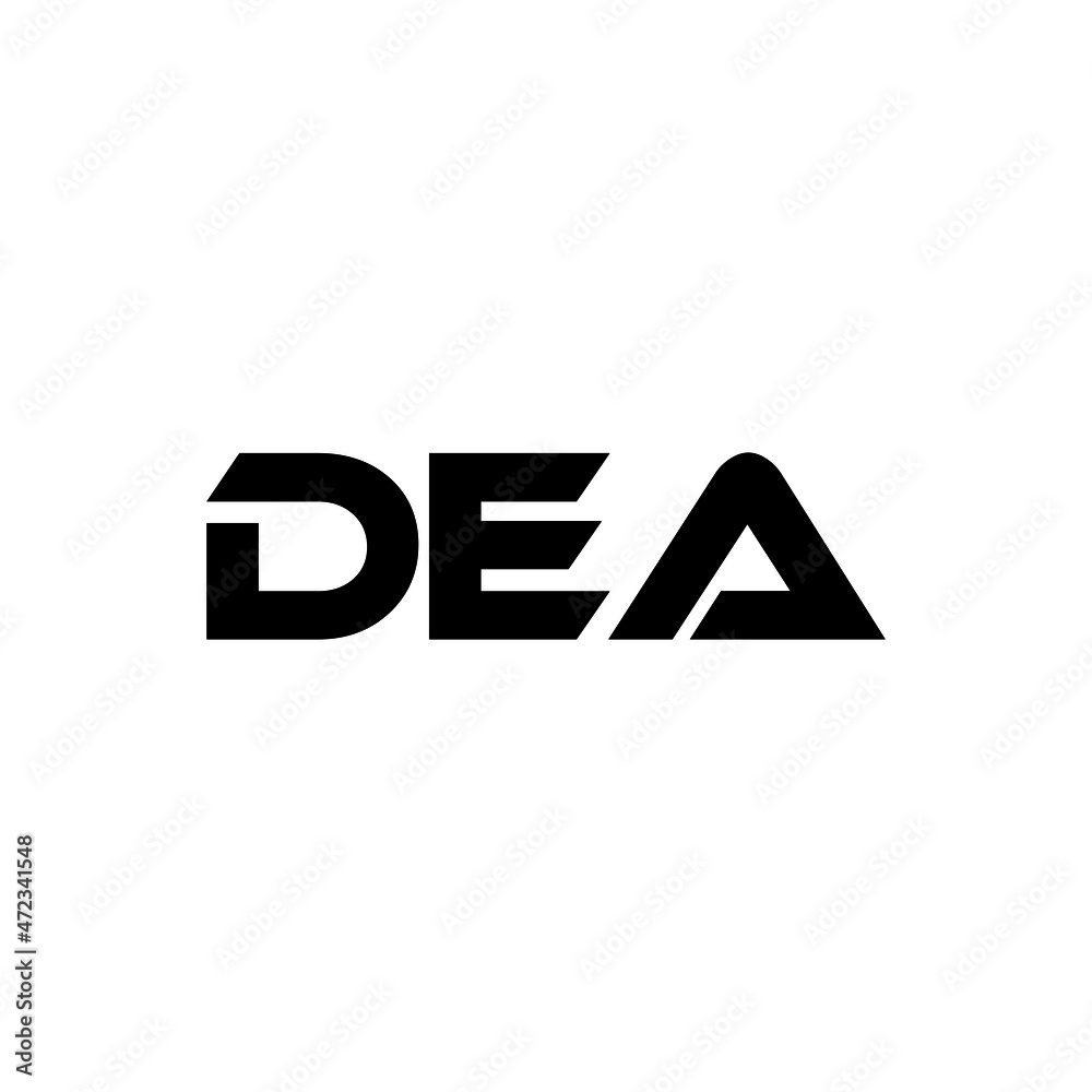 DEA letter logo design with white background in illustrator, vector ...