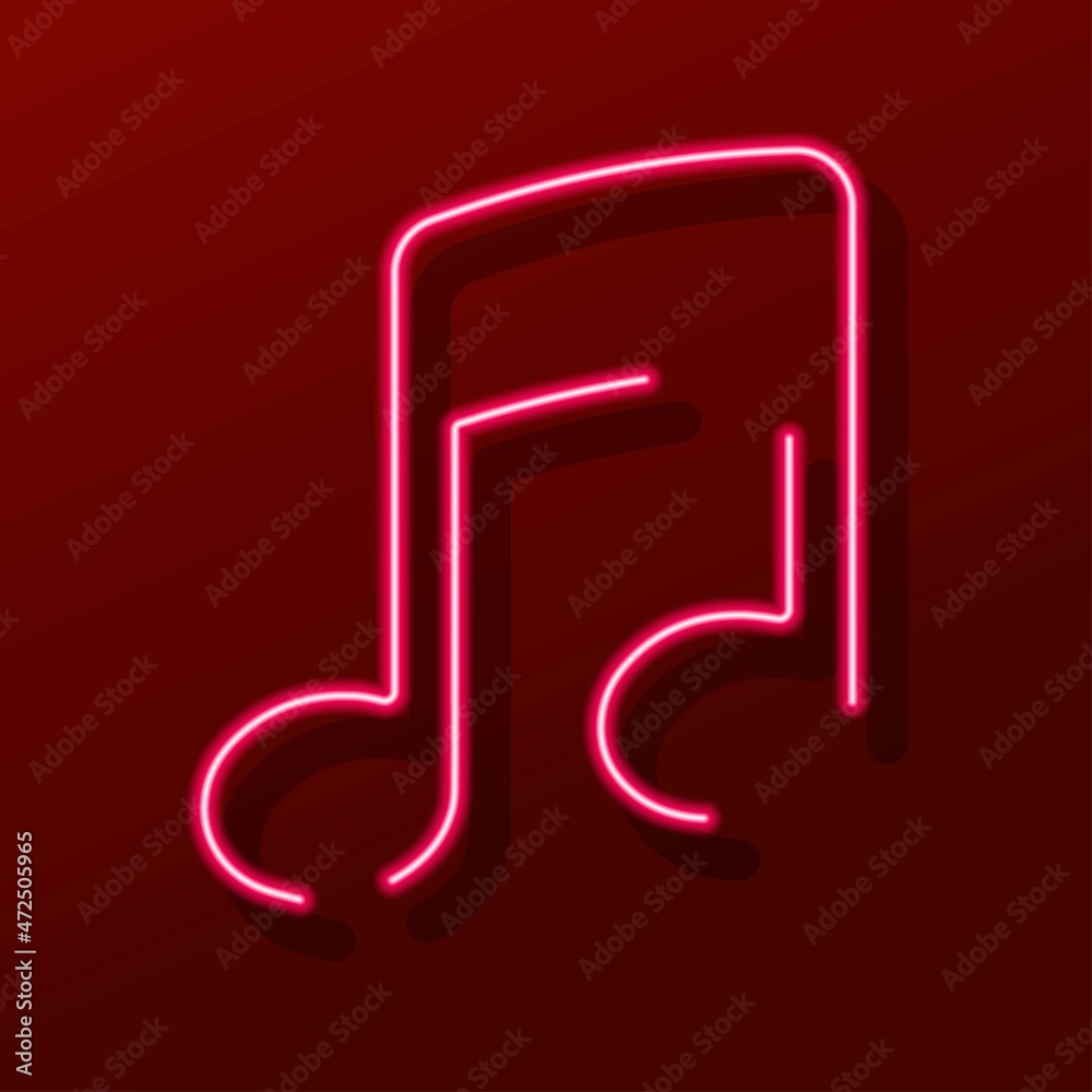 note neon sign, modern glowing banner design, colorful modern design ...