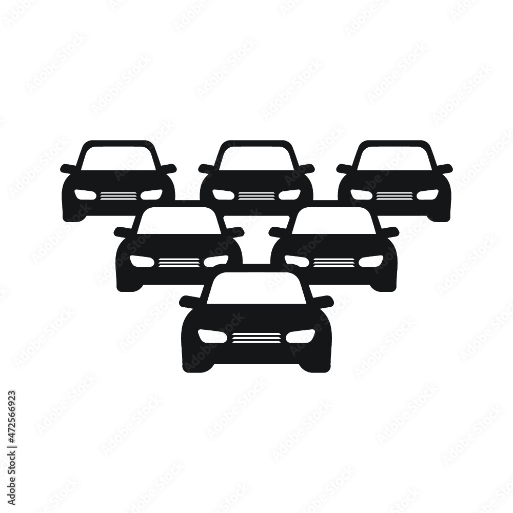 Car Fleet icon. Clipart image isolated on white background Stock Vector ...