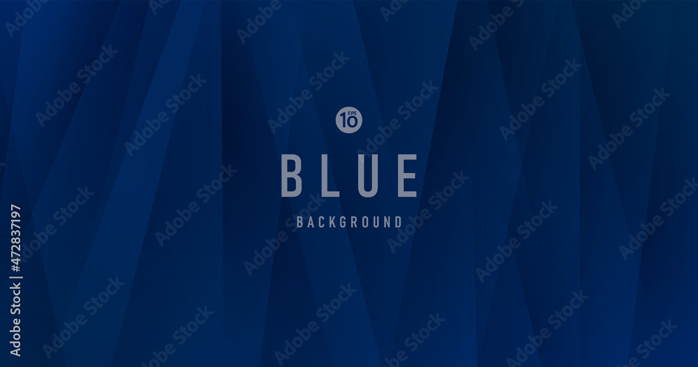 Abstract overlap geometric shape on dark navy blue background. Luxury ...
