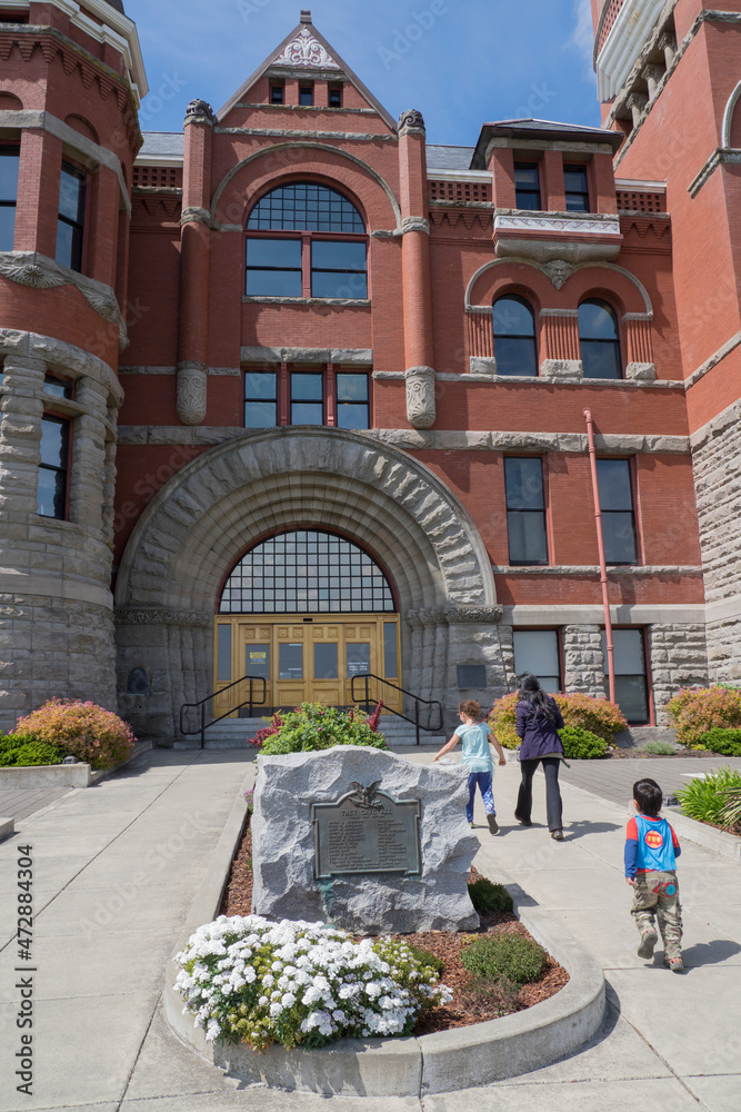Usa, Washington State, Port Townsend, Jefferson County Courthouse ...