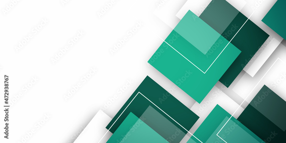 Bright green geometric modern design template Stock Illustration ...