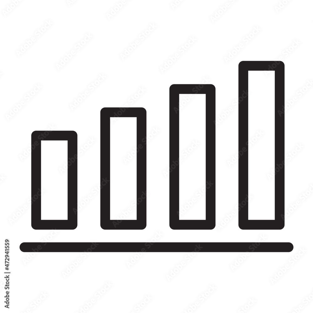 Vector de Stock graph outline icon | Adobe Stock