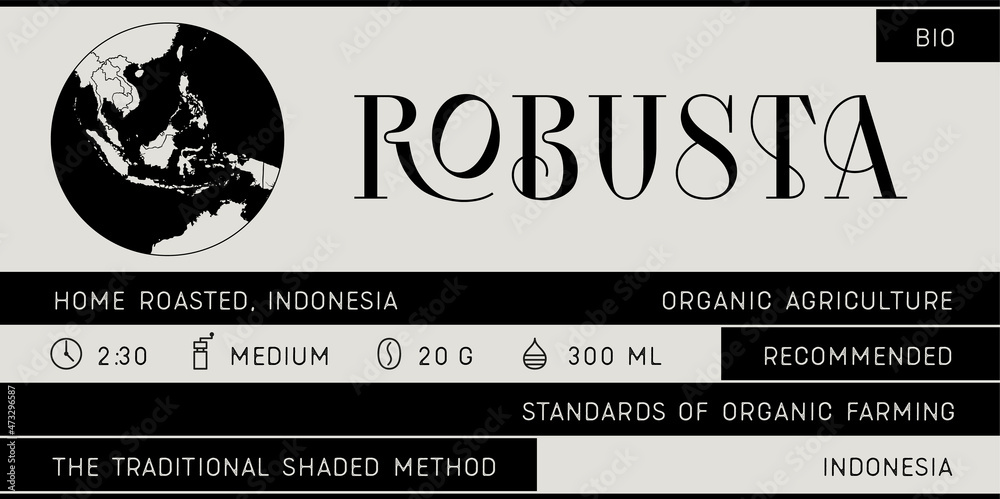Coffee, minimal label. Set of modern coffee tag, label for brand, logo ...