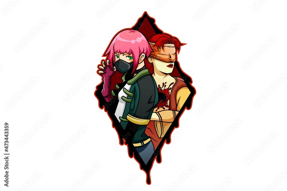 dead by daylight logo Stock Illustration | Adobe Stock