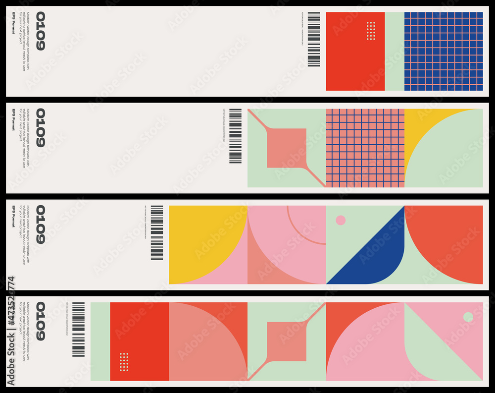 New Modernism Vector Poster Template Design Stock Vector | Adobe Stock