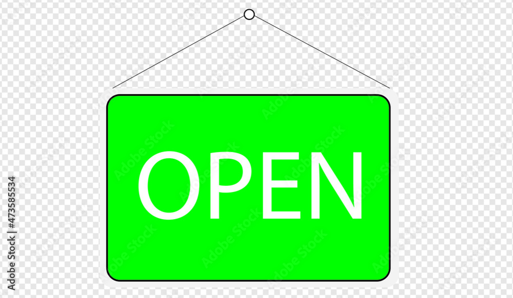 we are open again sign. grand reopening corona quarantine. business ...