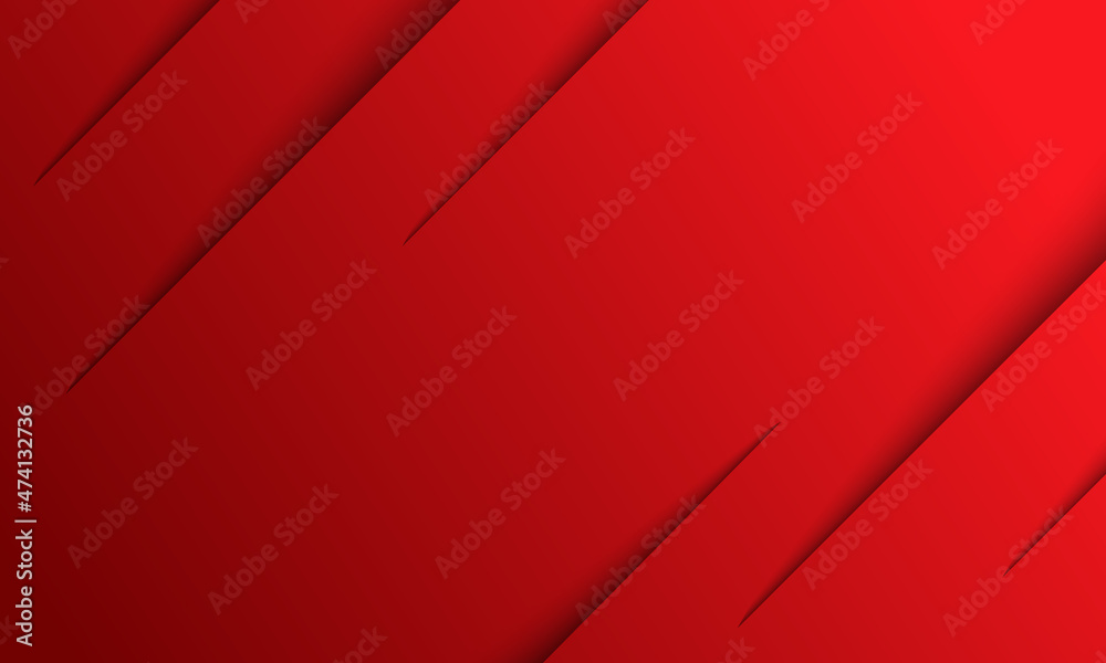 Abstract Red Minimal geometric background. Modern background design ...
