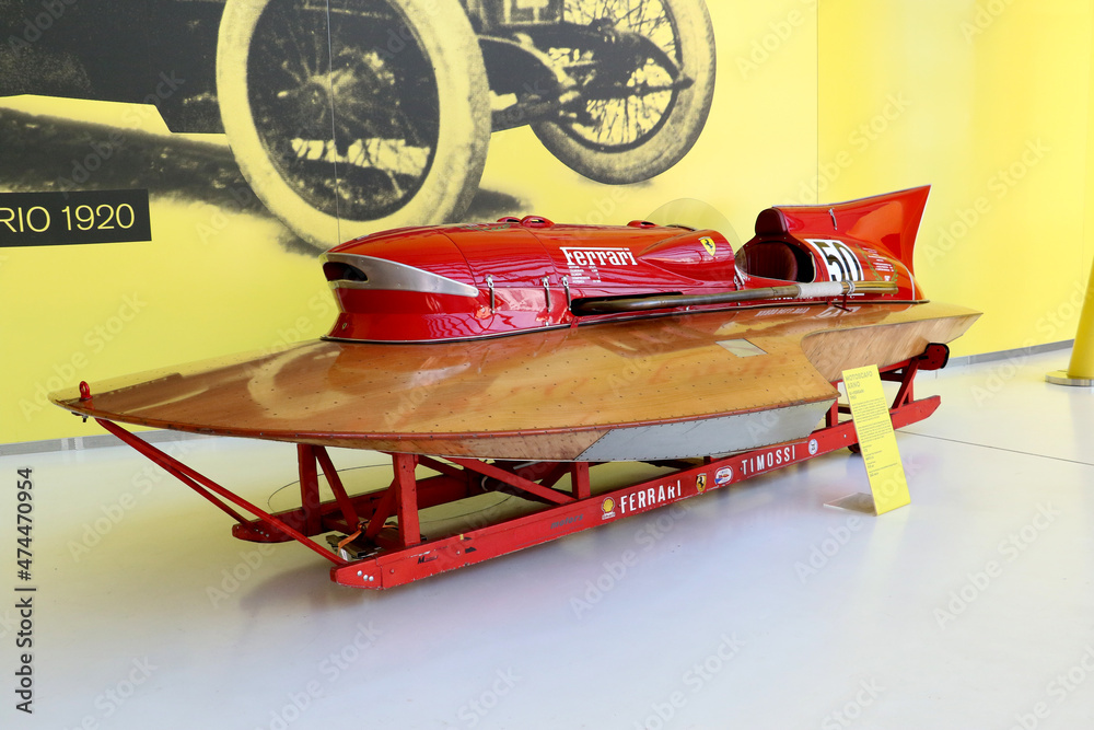 Modena, Italy, April 1, 2019 - Ferrari speed boat names Arno XI on ...