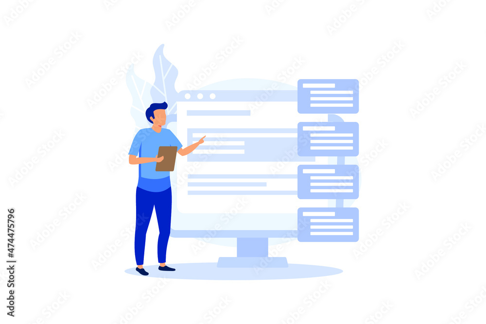 Software requirement description illustration exclusive design ...