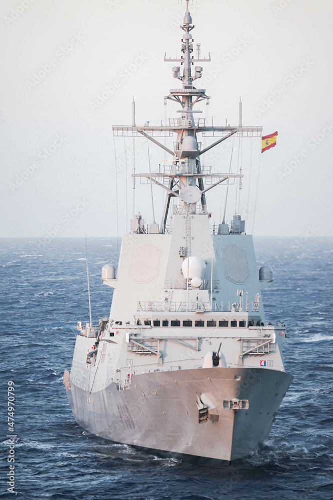 us nato navy military ships sailing at sea during a nato humanitarian ...