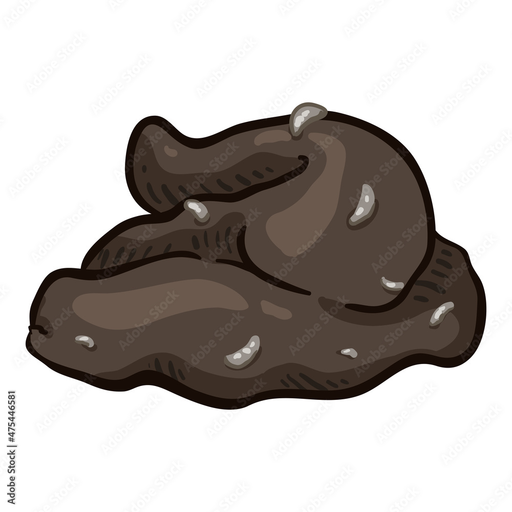 Cartoon Shit. Vector Poop Illustration Stock Vector | Adobe Stock