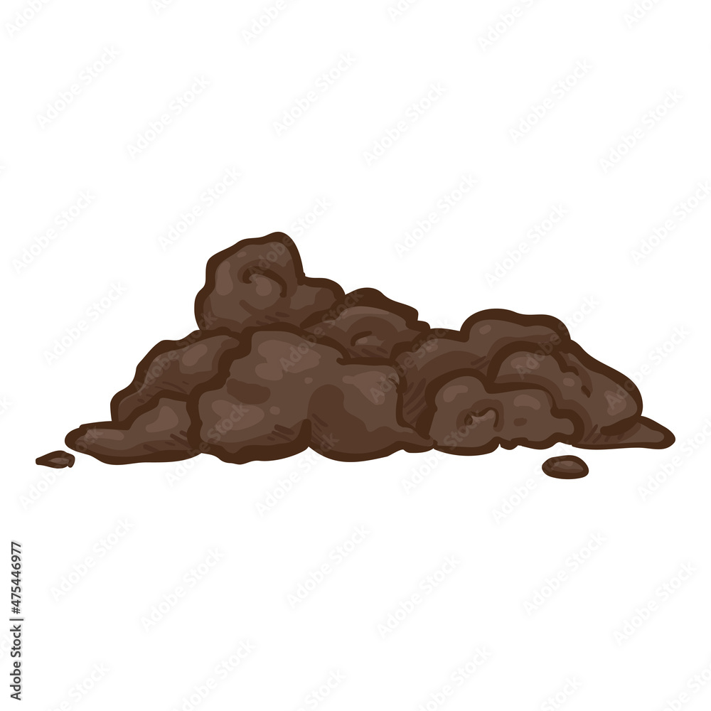 Cartoon Shit. Vector Poop Illustration Stock Vector | Adobe Stock