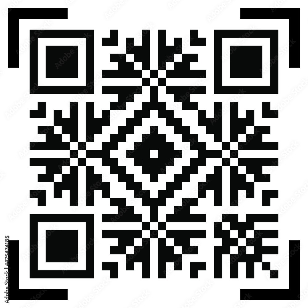 vector christmas pattern stylized as qr code isolated on white ...