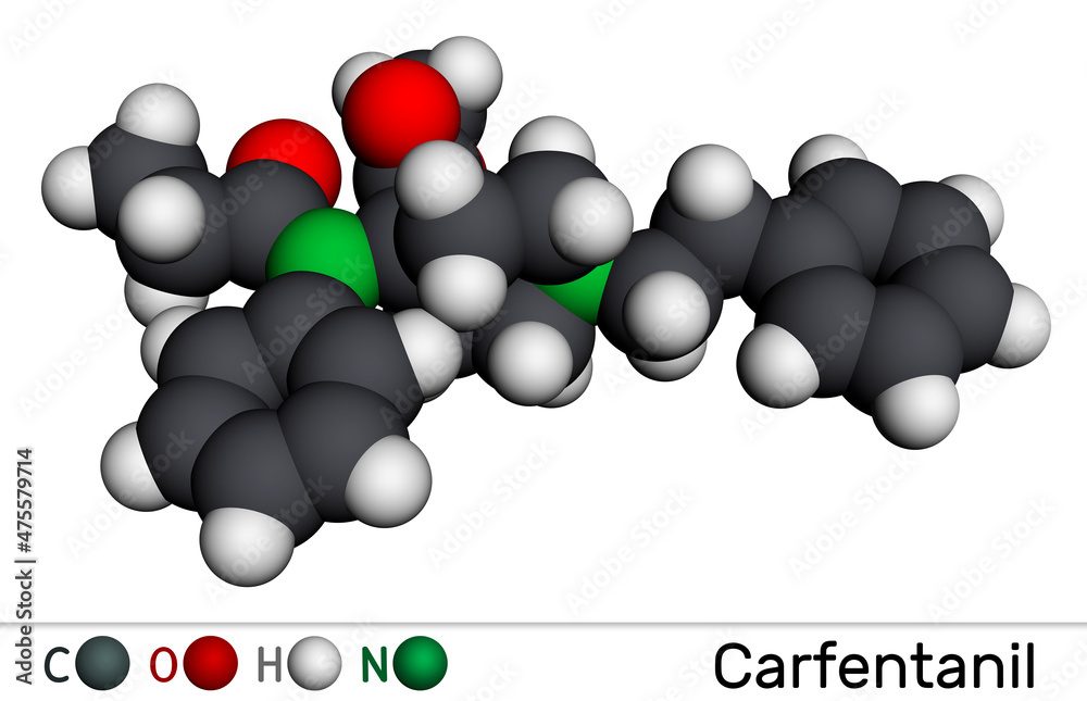 Carfentanil Carfentanyl Molecule It Is Derivative Of Fentanyl One Of The Most Potent Opioids