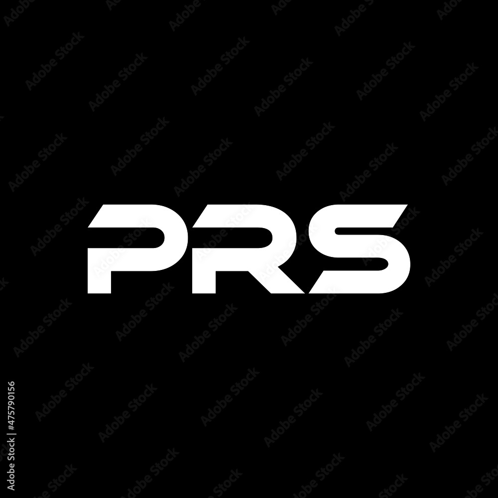 PRS letter logo design with black background in illustrator, vector ...