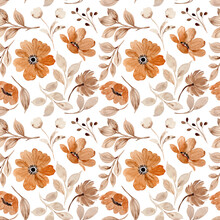 Autumn Seamless Flower Pattern Free Stock Photo - Public Domain Pictures