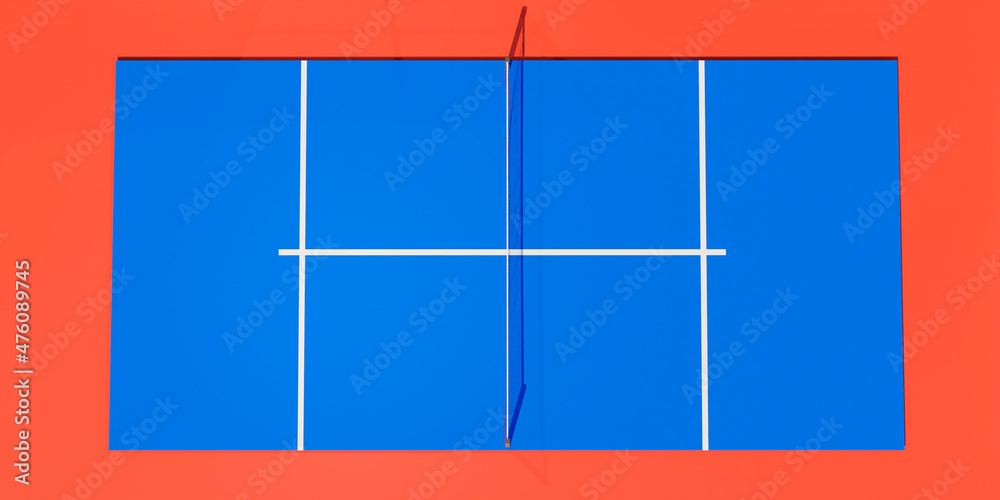 Stock-Illustration „Padel court 3d rendering . Paddle Tennis court ...