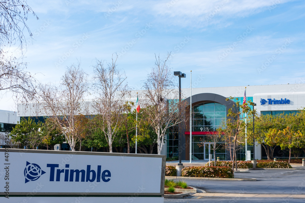 Trimble Inc. headquarters exterior. Trimble develops positioning ...