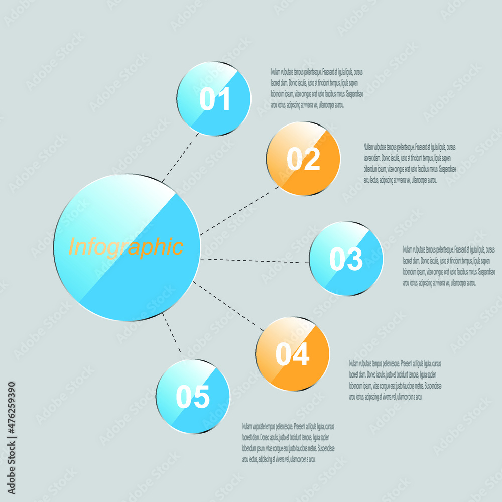 Infographic display template. Idea to display information, ranked and ...