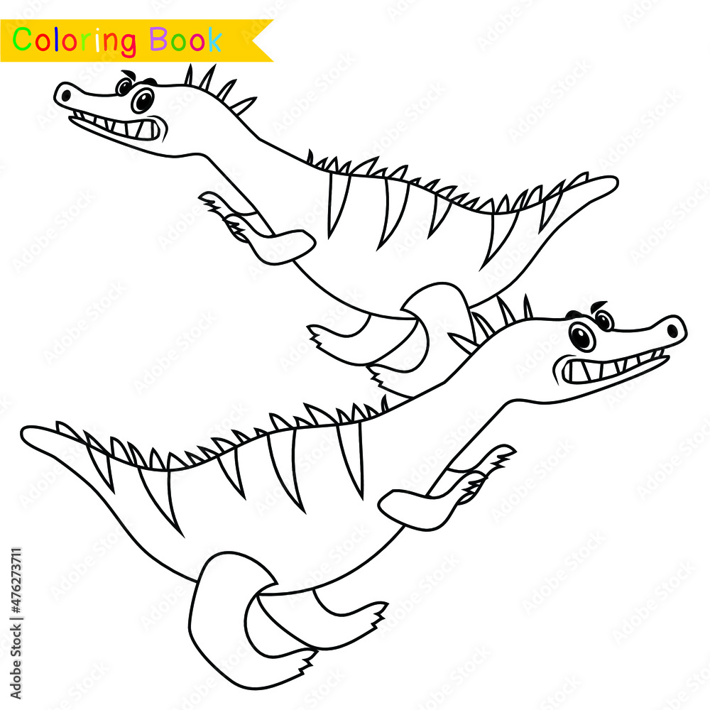 Coloring Page Dinosaurs Edition. Dinosaurs Color Book. Dinosaurs ...