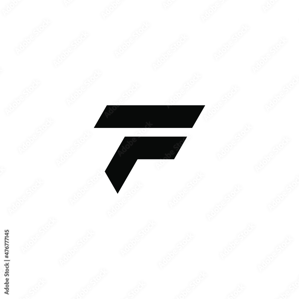 Initials F logo design. Initial Letter Logo. Stock Vector | Adobe Stock