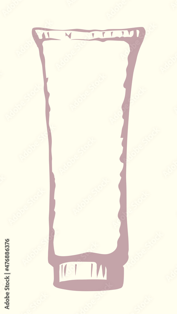 Tooth paste. Vector sketch drawing Stock Vector | Adobe Stock