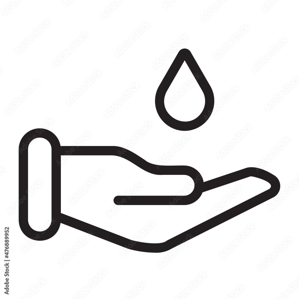 save water outline icon Stock Vector | Adobe Stock