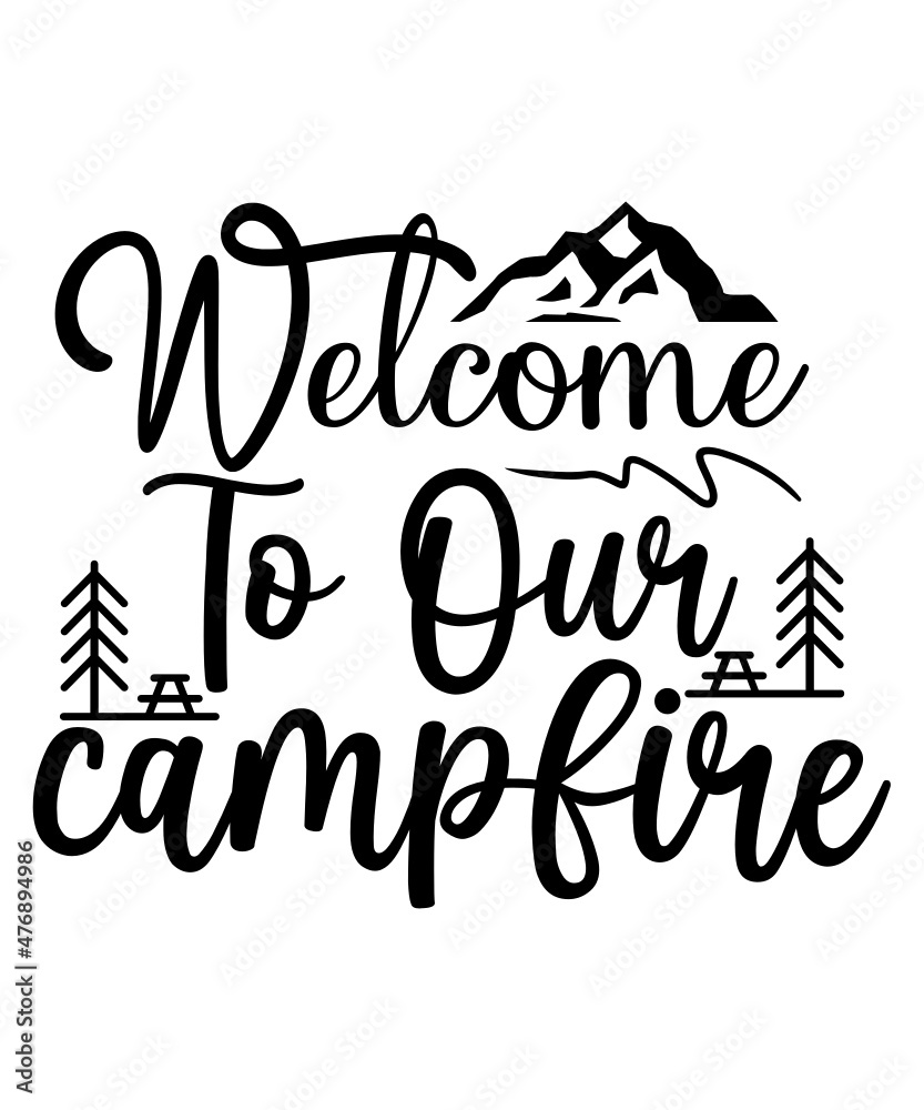 Camping Svg Bundle, Camp Life Svg, Campfire Svg, Dxf Eps Png ...