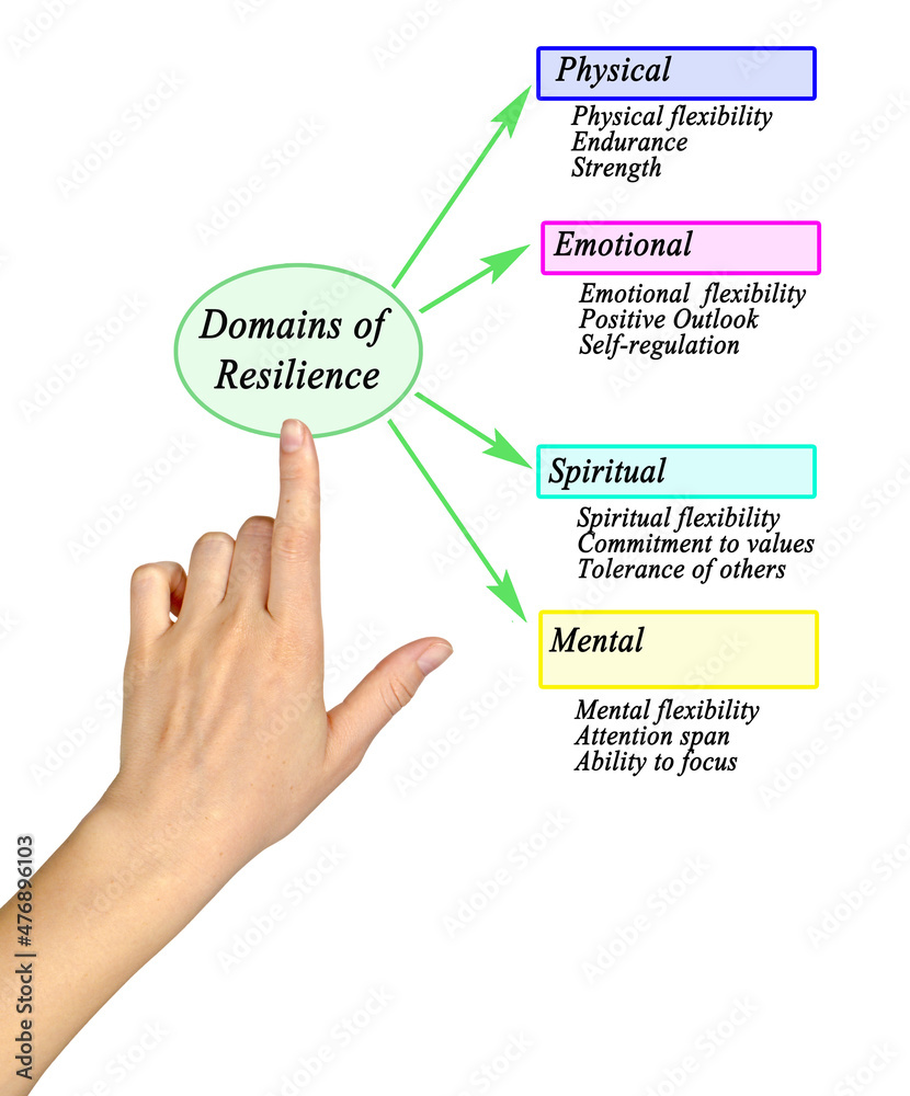 Four Domains of Personal Resilience.. Stock Photo | Adobe Stock