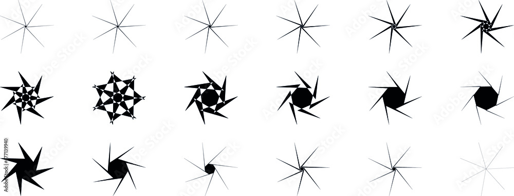 Camera shutter. Сamera aperture. Abstraction. Vector animation. Frame ...