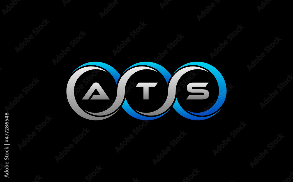 ATS Letter Initial Logo Design Template Vector Illustration Stock ...