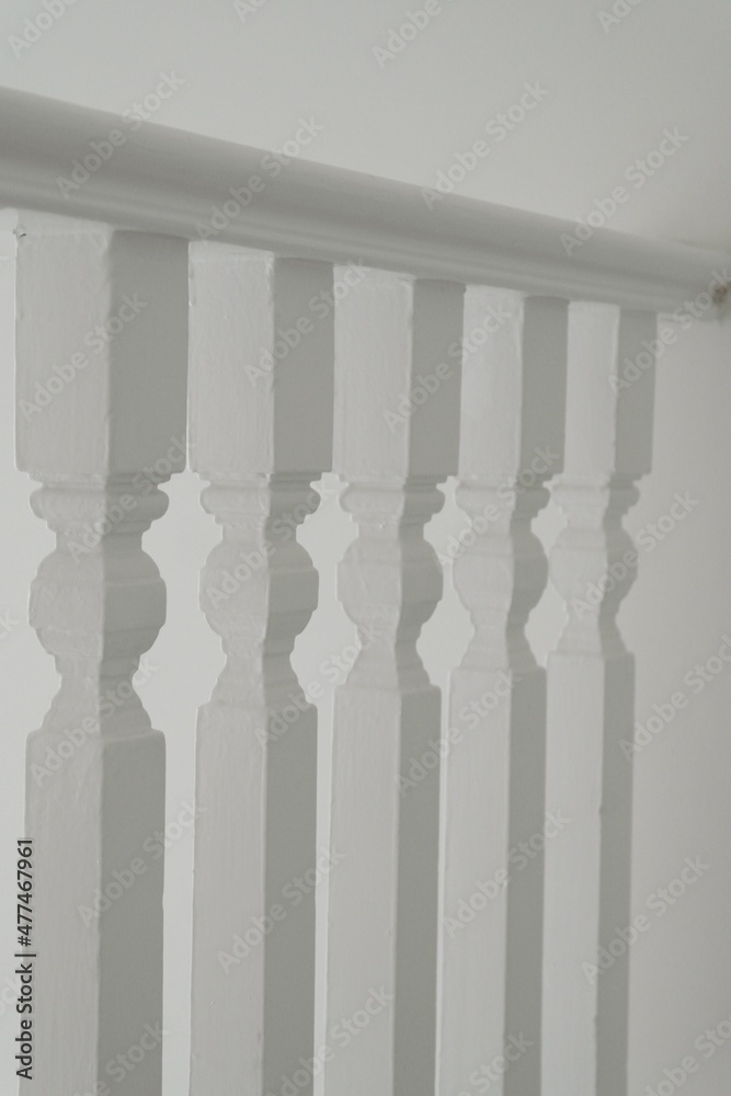 White Classical Balustrades in Traditional English Townhouse Stock ...