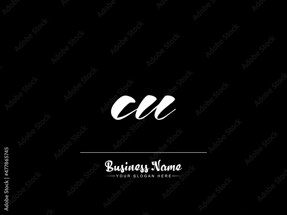 Signature Letter CV Logo Icon, Signature cv Handwritten Style Logo ...