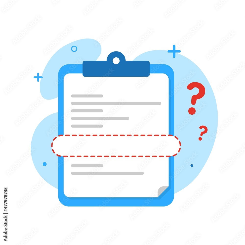 incomplete data concept illustration flat design vector eps10. modern ...