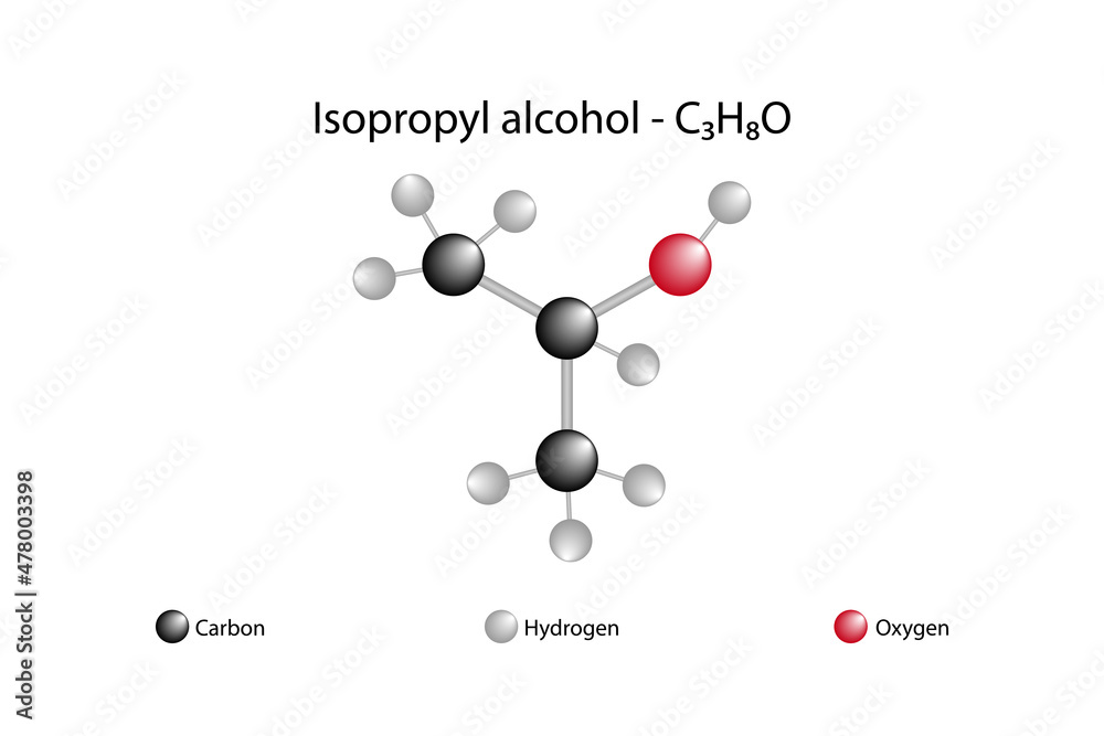 Isopropyl Alcohol Structural Formula