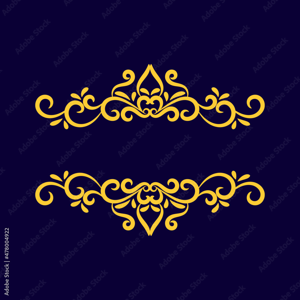 Luxury Gold Vintage Title Frame Png Transparent Background For Wedding ...