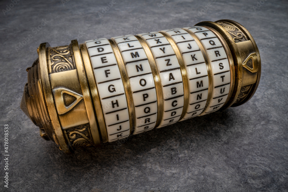 goals word as a password to combination puzzle box with rings of ...