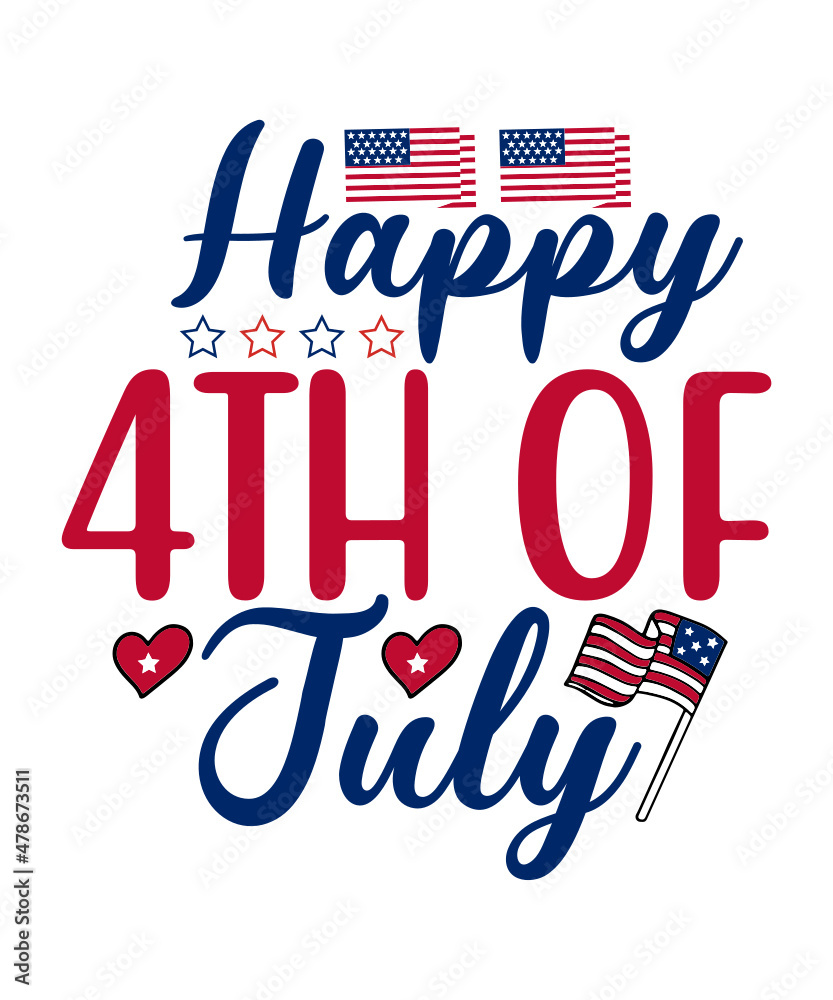 Стоковое векторное изображение «4th Of July Svg Bundle, fourth of July ...