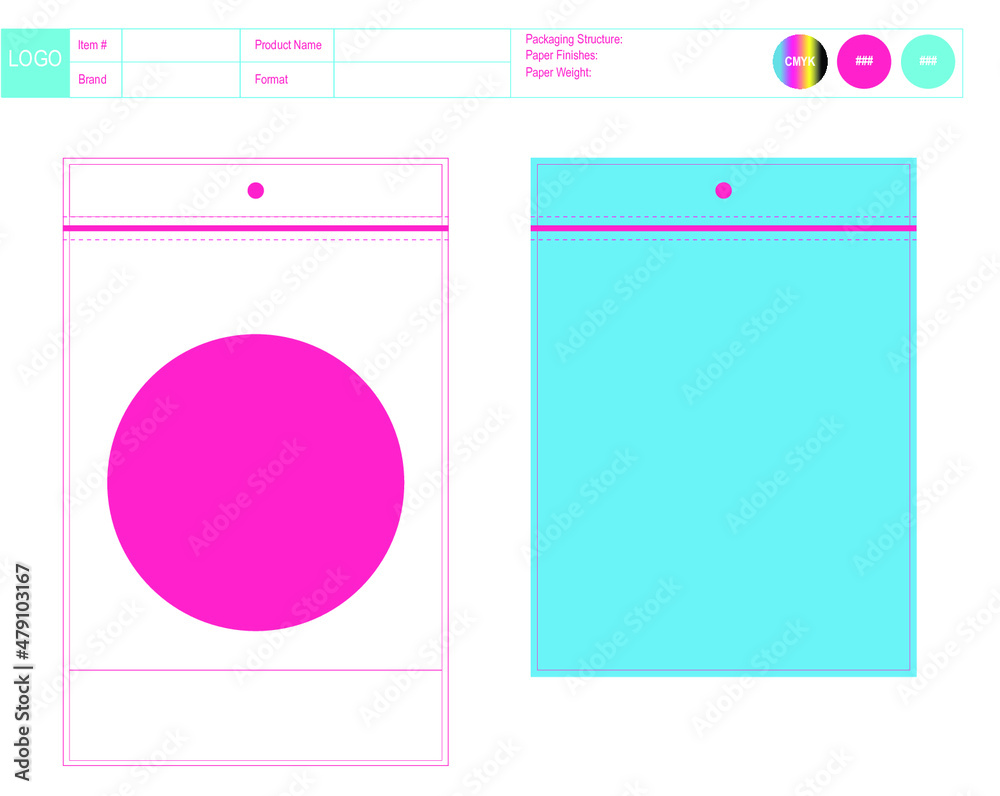 Vector de Stock Customizable Bag Packaging Vector Illustration, Custom ...