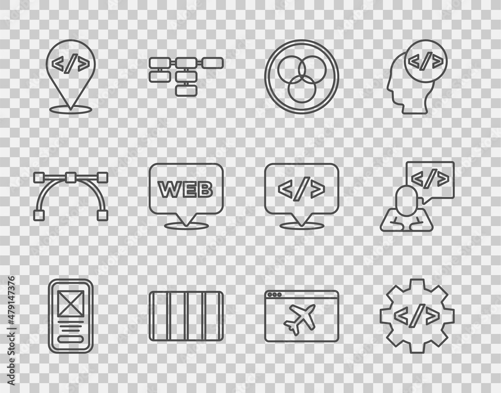 Set line UI or UX design, Front end development, RGB and CMYK color mixing, Color palette guide ...