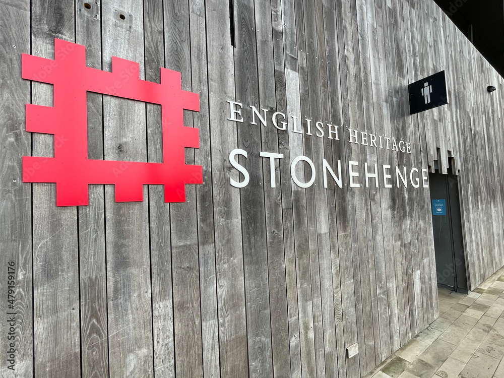 Signage at the World Heritage Site visitor centre says 'English ...