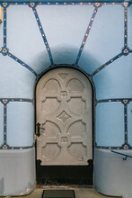 Blue Church Door Free Stock Photo - Public Domain Pictures