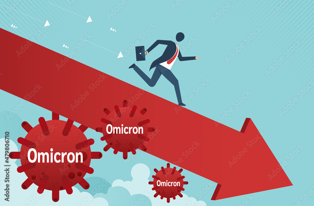 Omicron, new variant of covid19 coronavirus with alpha, beta, delta and ...