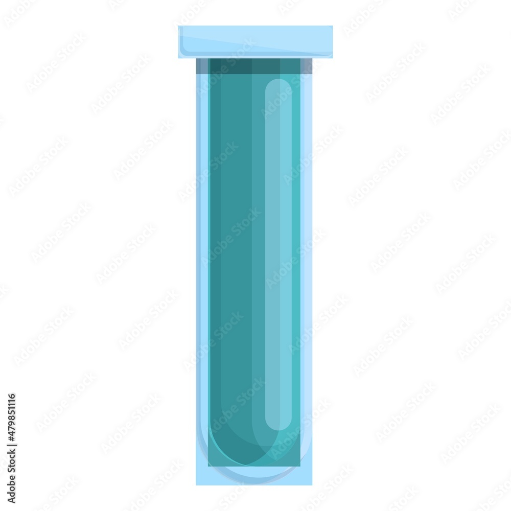 Lab test tube icon cartoon vector. Research scientist. Medical ...