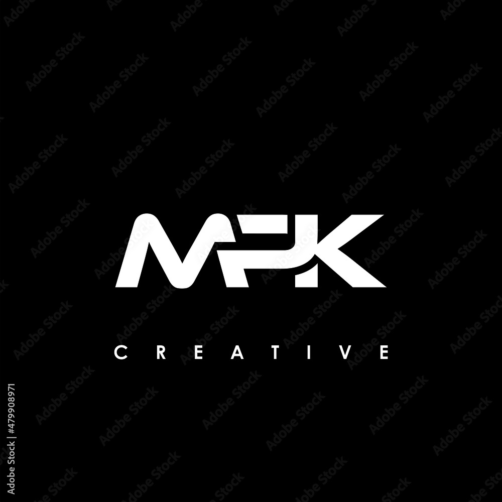 MPK Letter Initial Logo Design Template Vector Illustration Stock ...
