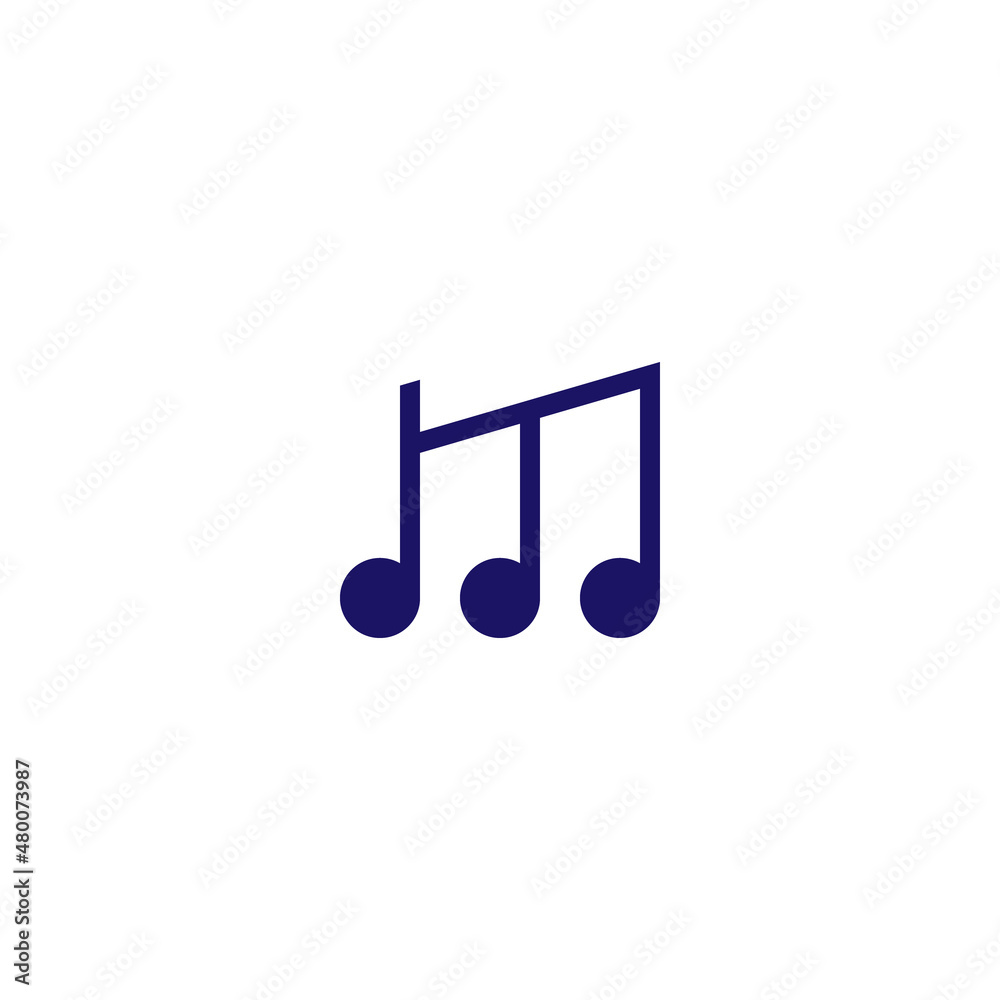 letter m music logo design Stock Vector | Adobe Stock