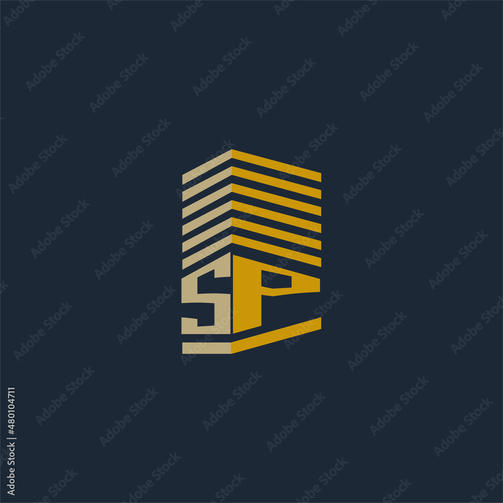 SP initial monogram real estate logo ideas Stock Vector | Adobe Stock