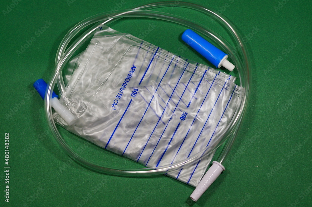 Urostomy and nephrostomy bag - Ostomy medical care equipmen: Stock ...