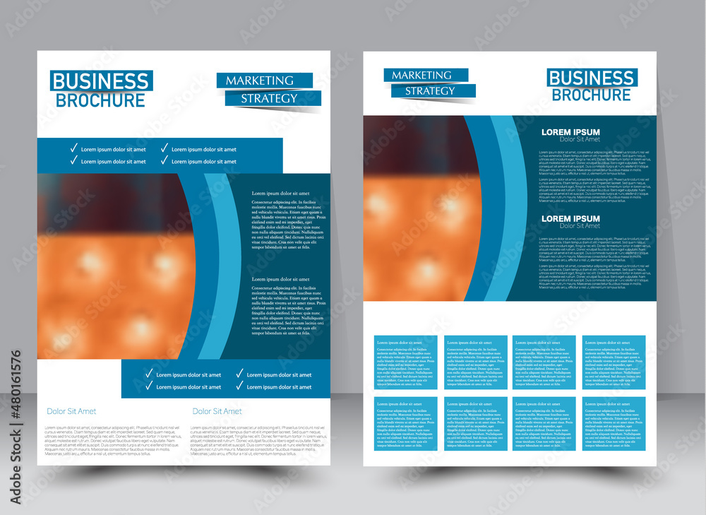 Flyer design template. Annual report cover. Brochure background. For ...